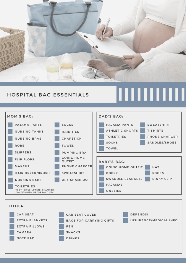Labor & Delivery Hospital Bag Checklist – The Patient Mom